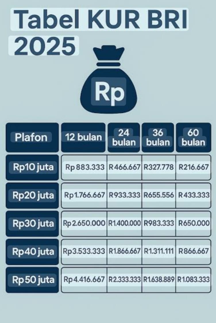 Pinjaman KUR BRI Makin Mudah Tanpa Agunan, Berikut Simulasi Pinjaman 100 Juta hingga 500 Juta
