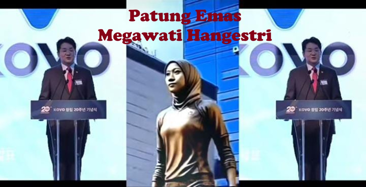 Hanya Ada di Korea, KOVO Buat Patung Emas Megawati Hangestri di Museum